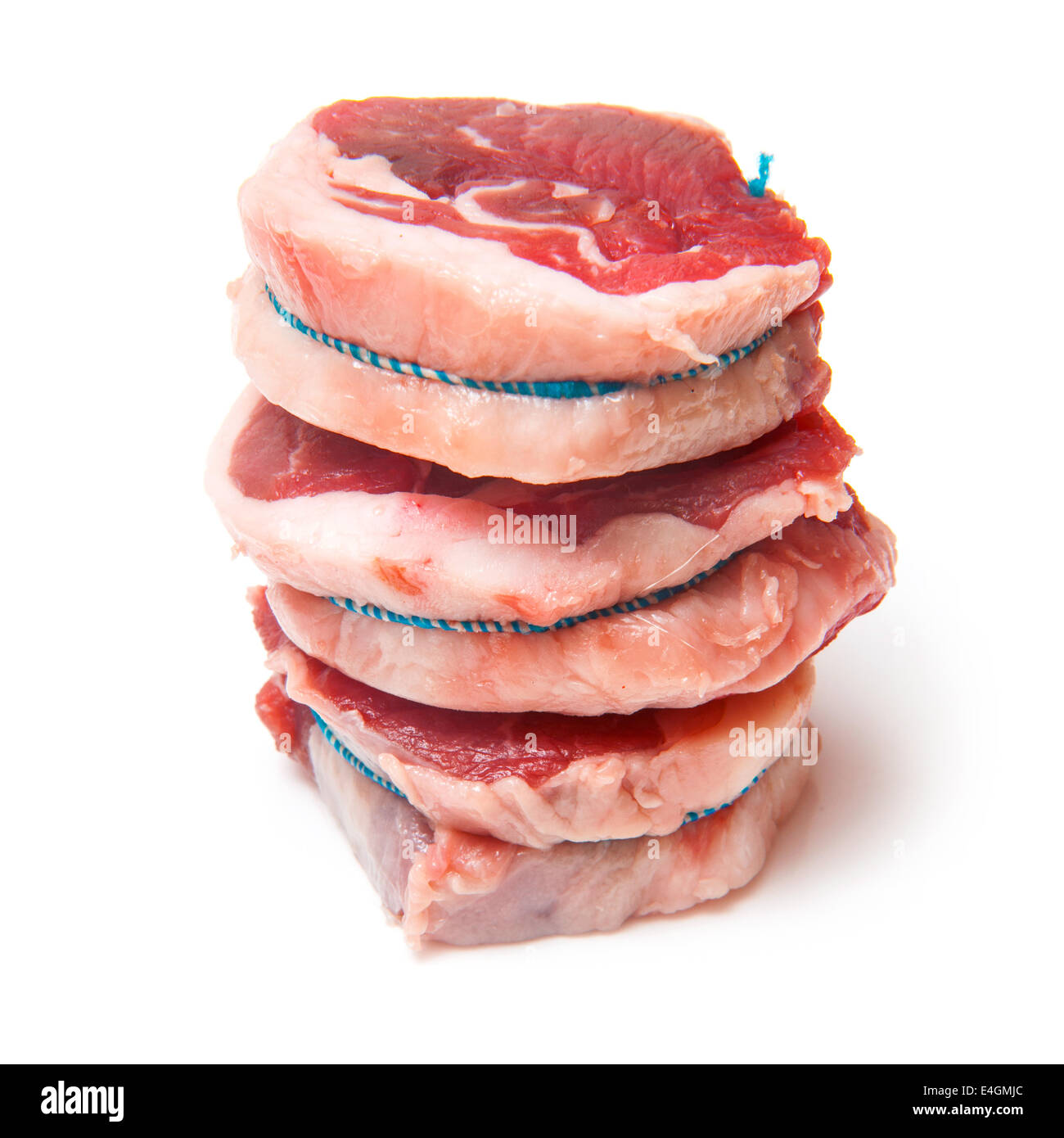 Goat meat isolated on a white studio background Stock Photo - Alamy