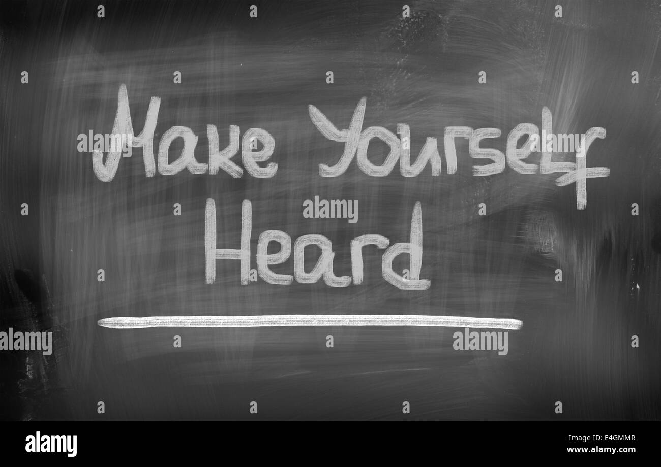 Make Yourself Heard Concept Stock Photo - Alamy