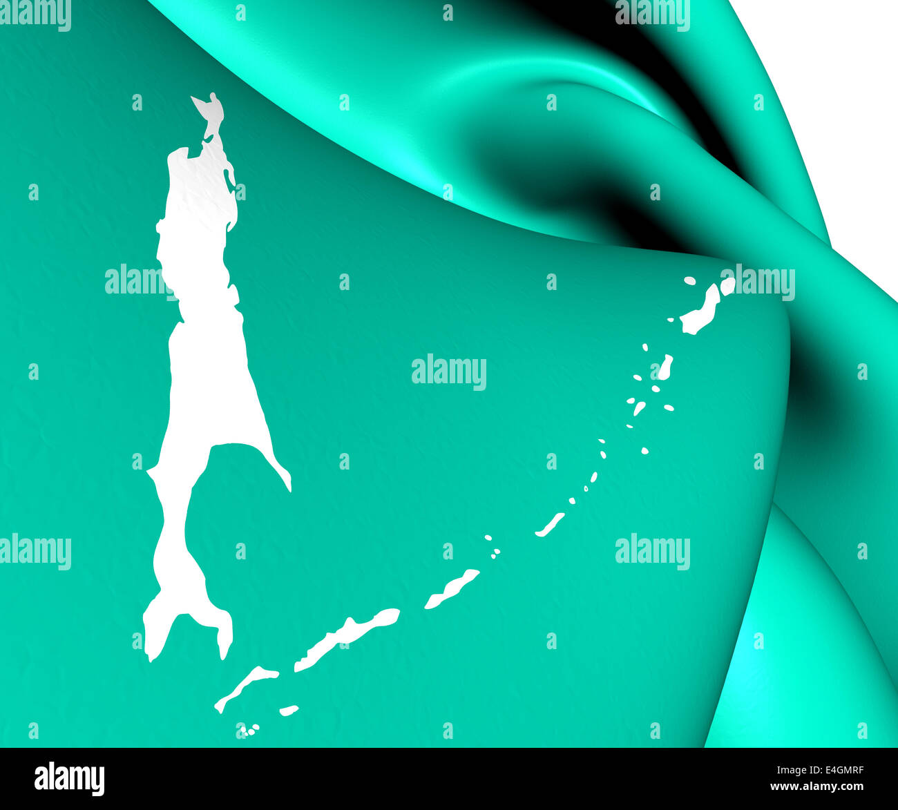 3d flag of sakhalin oblast hi-res stock photography and images - Alamy