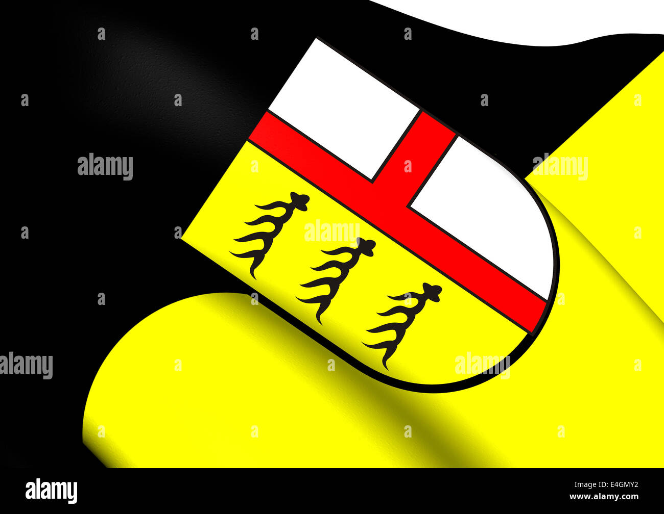 Flag of Rietheim-Weilheim, Germany. Close Up Stock Photo - Alamy