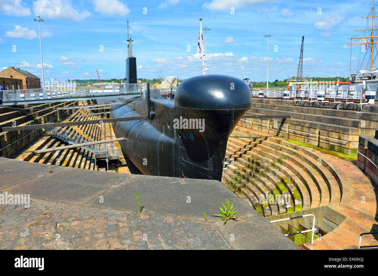 Chatham, Kent, England. Chatham Historic Dockyard. HM Submarine 'Ocelot ...