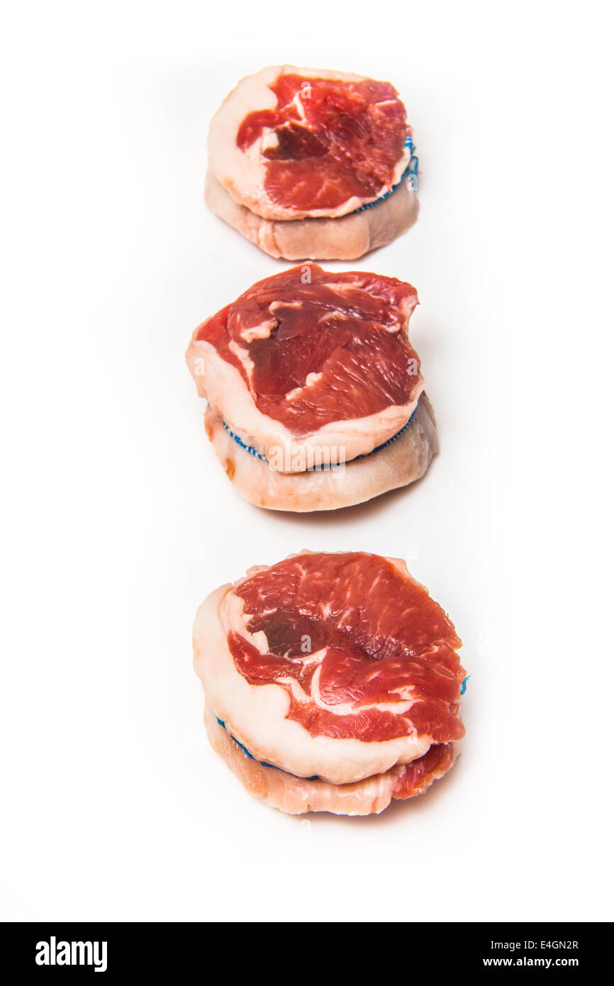 Goat meat isolated on a white studio background Stock Photo - Alamy