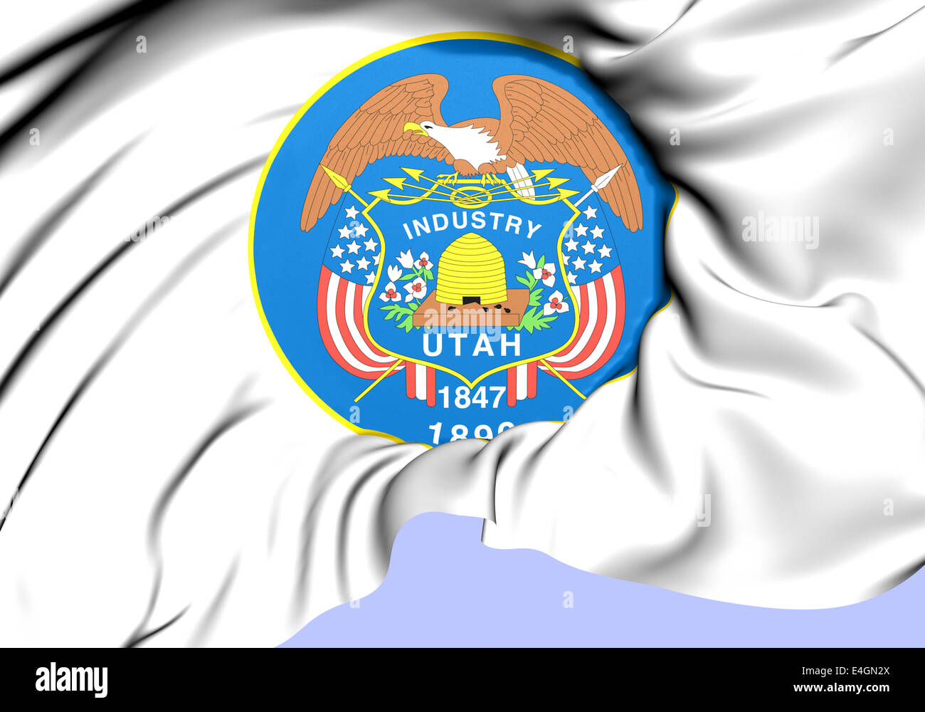 State Seal of Utah, USA. Close Up Stock Photo - Alamy