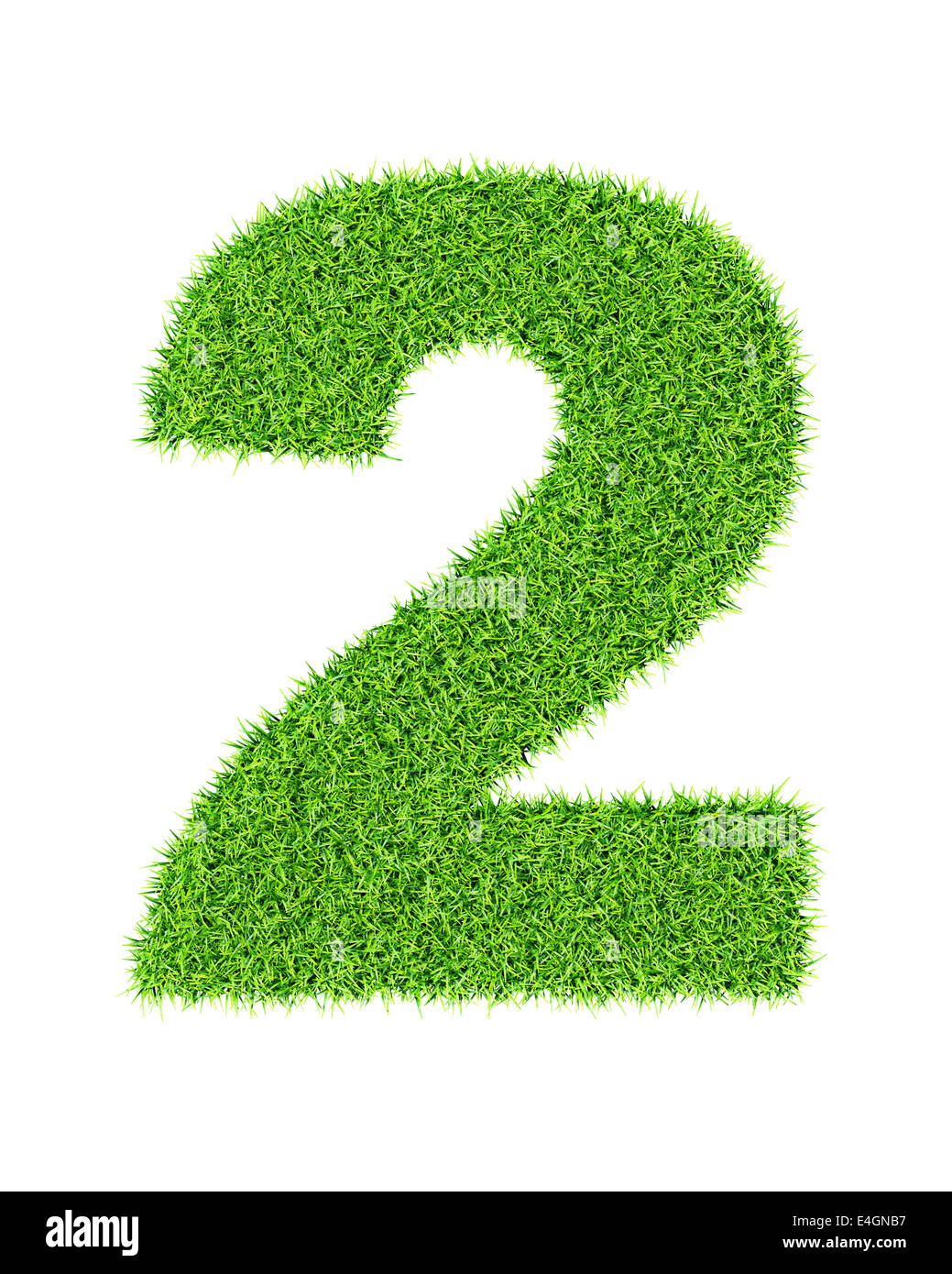 Grass number 2 (two) - ecology eco friendly concept character type ...