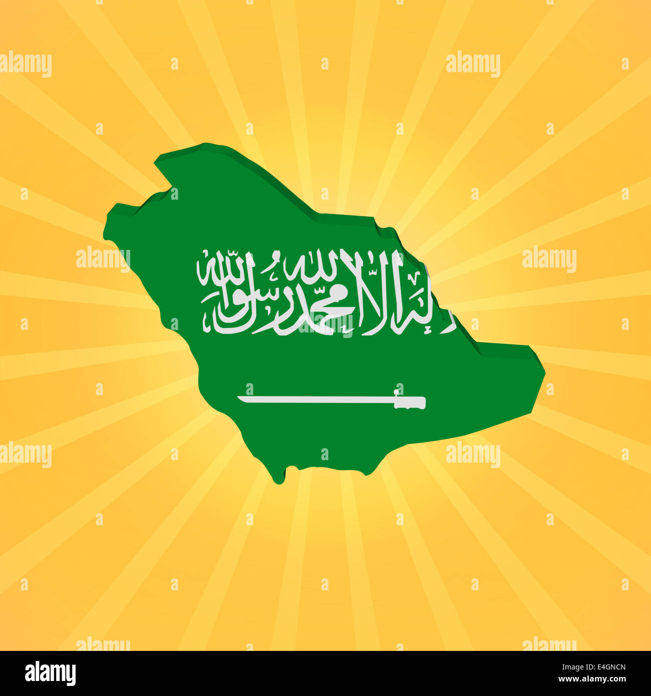Saudi arabia map Cut Out Stock Images & Pictures - Alamy