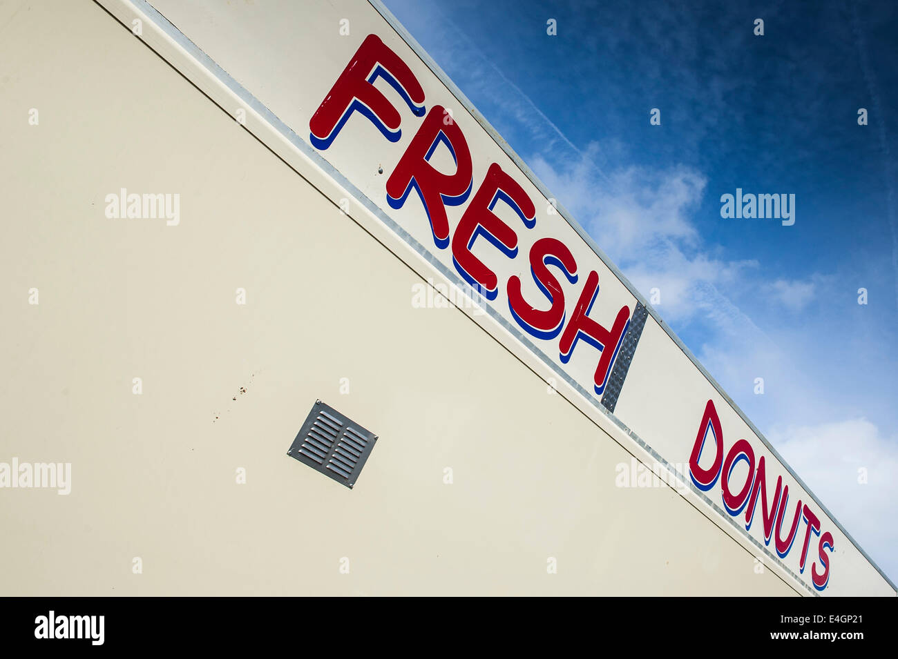 A sign for donuts Stock Photo - Alamy