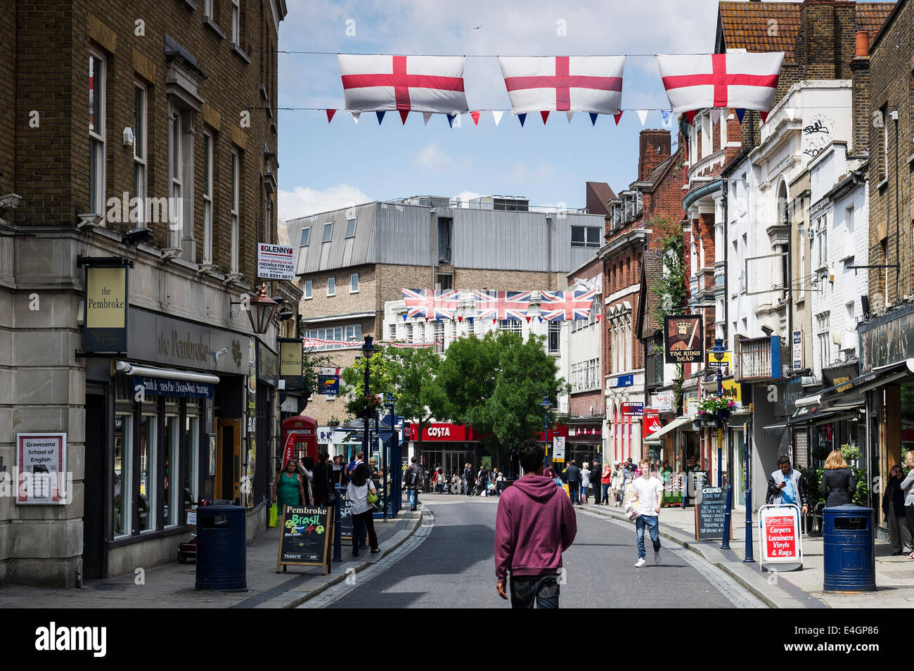 A street in Gravesend, Kent, UK Stock Photo - Alamy