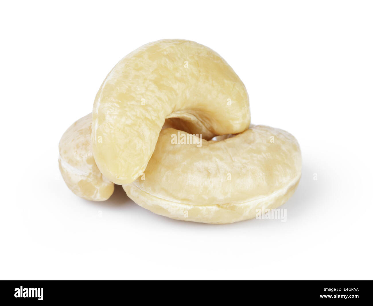 dried cashew nuts, isolated on white background Stock Photo - Alamy