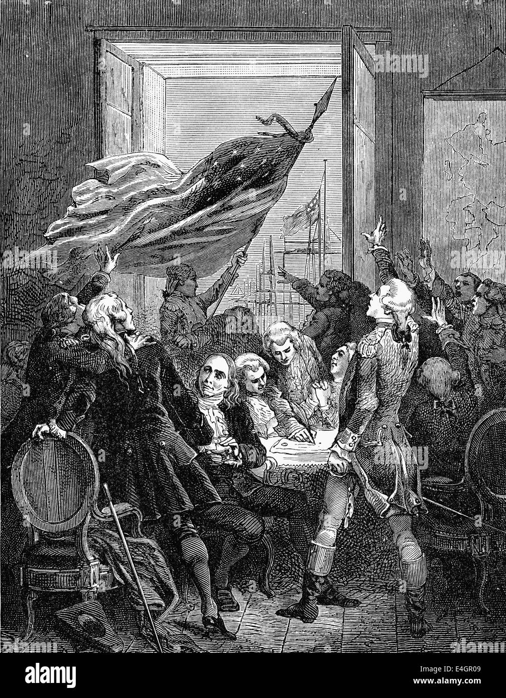 Constitution Signing Black And White