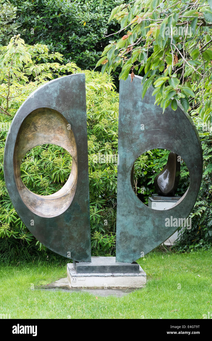 Barbara Hepworth Sculpture on show at her gallery in St Ives Cornwall ...