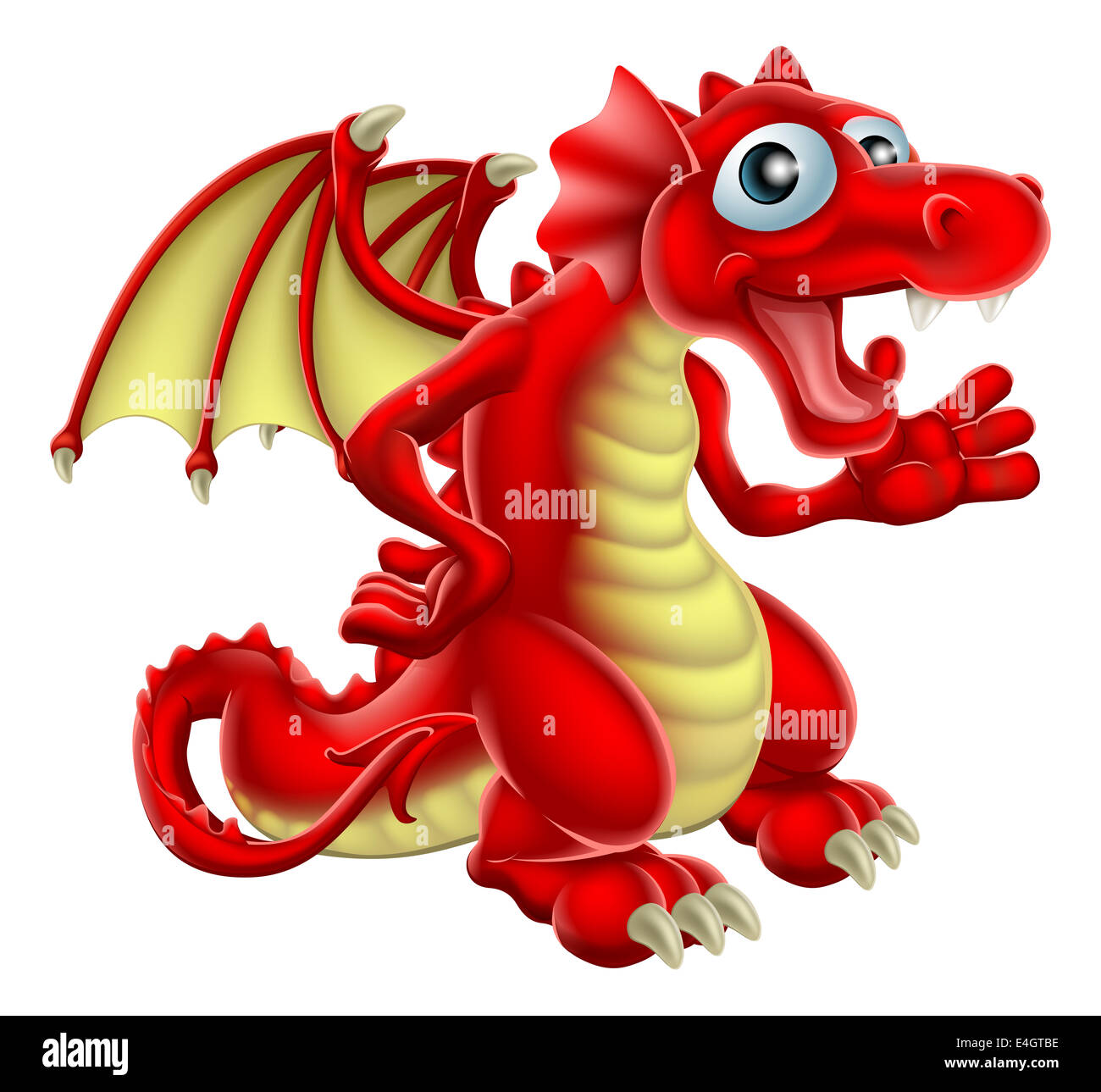 Welsh dragon cartoon hi-res stock photography and images - Alamy