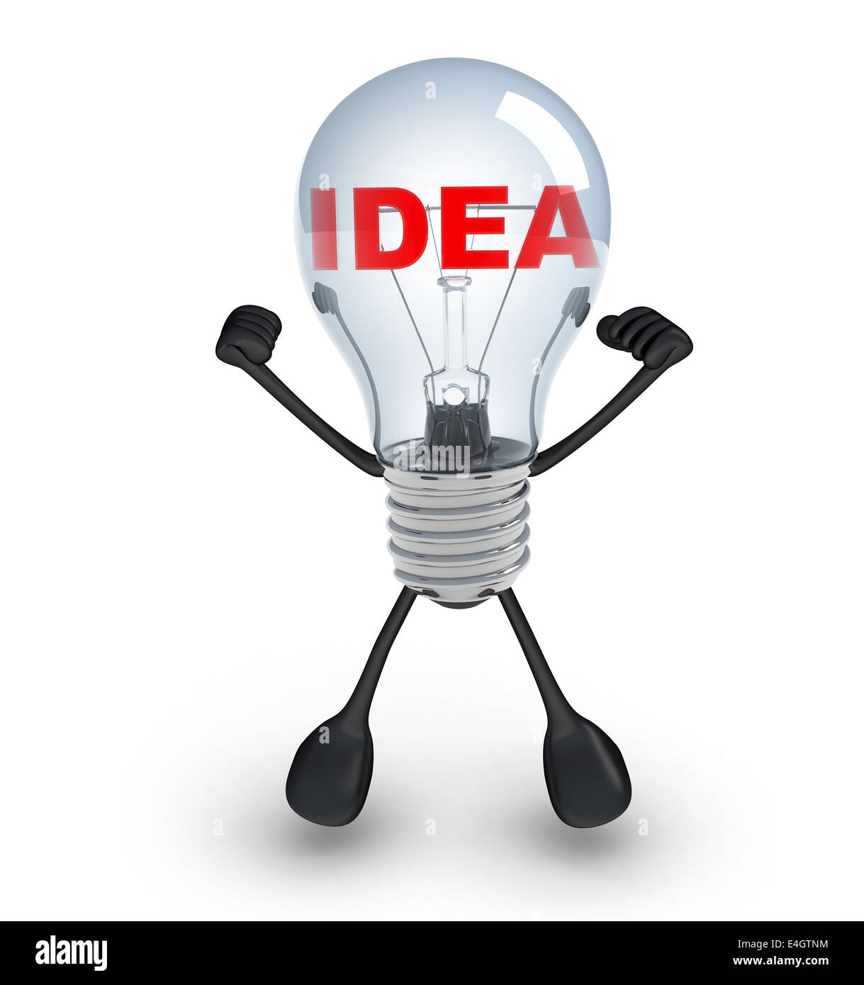 Abstract lamp and idea (done in 3d Stock Photo - Alamy