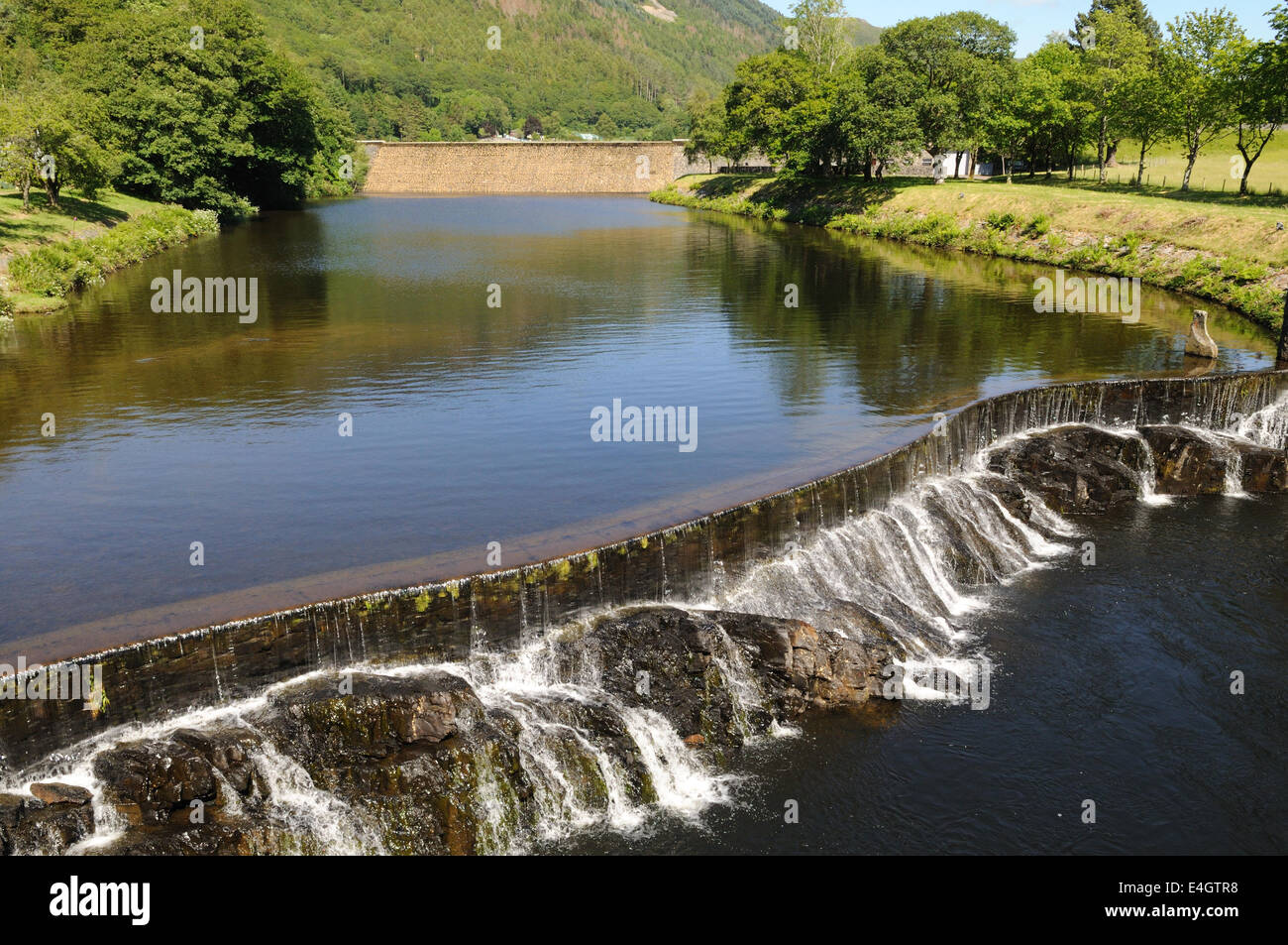 Weir on the River Rheidol part of the Hydro Electric Power Station ...