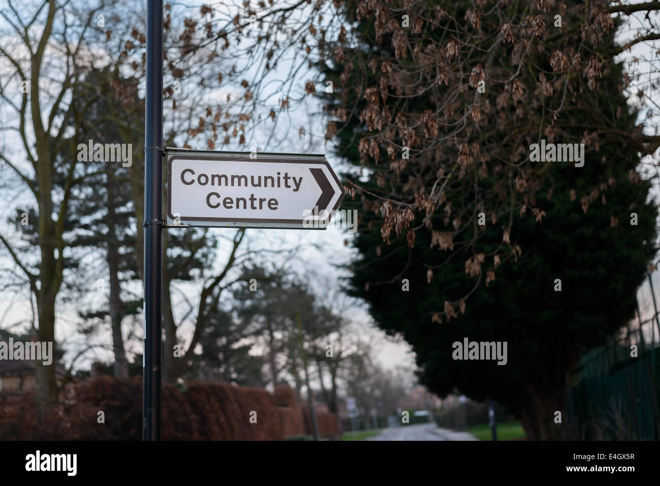 Community centre sign hi-res stock photography and images - Alamy