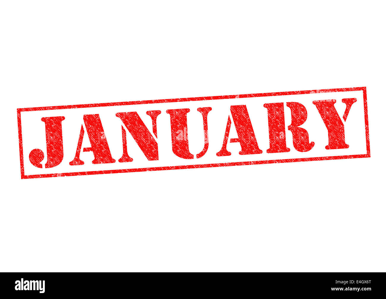 JANUARY Rubber Stamp over a white background Stock Photo - Alamy