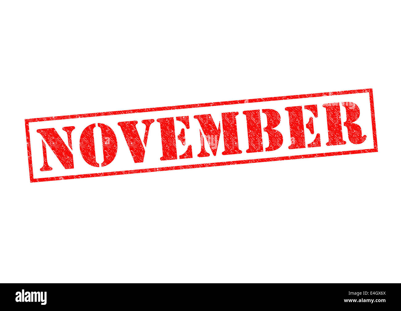 NOVEMBER Rubber Stamp over a white background Stock Photo - Alamy