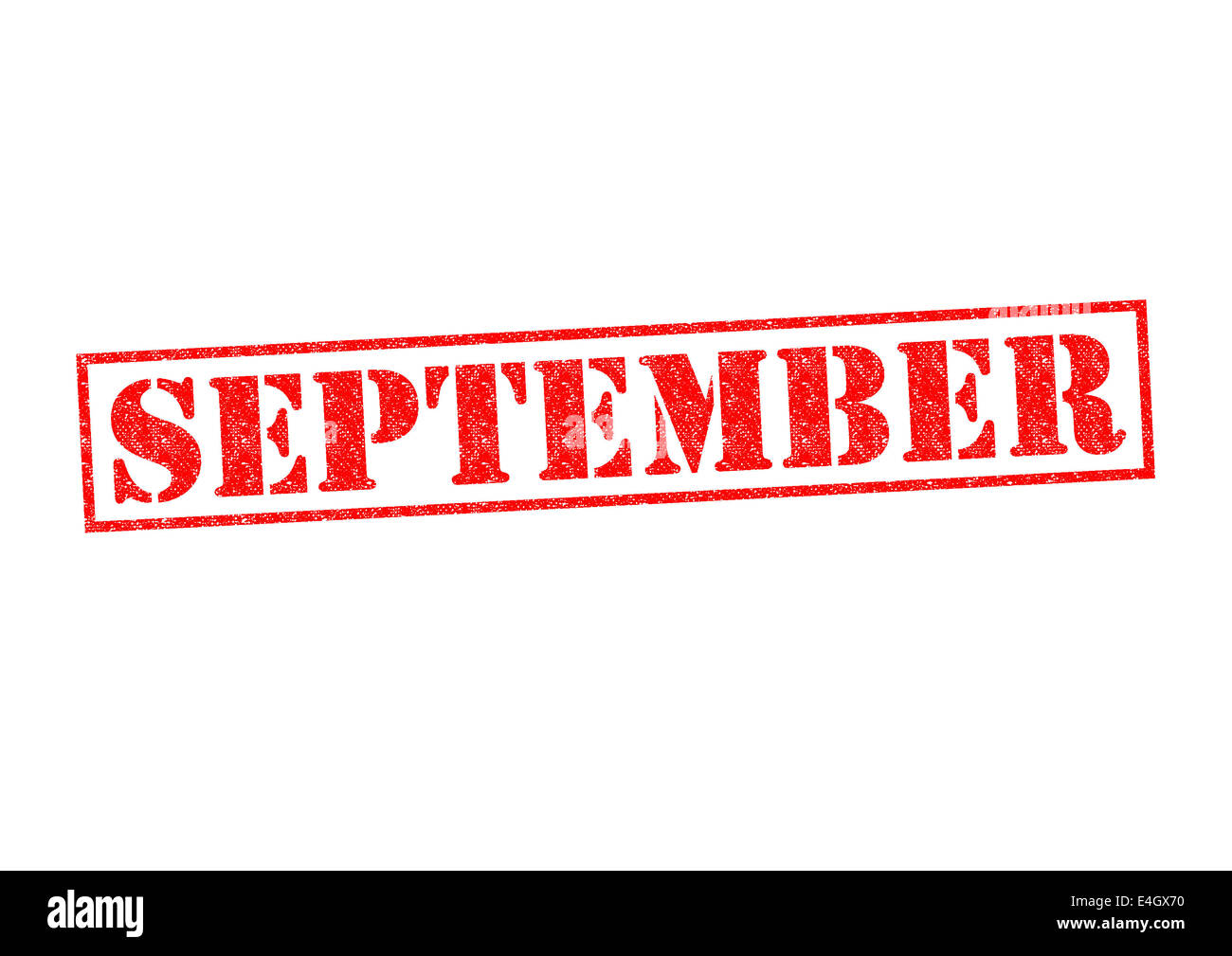 SEPTEMBER Rubber Stamp over a white background Stock Photo - Alamy