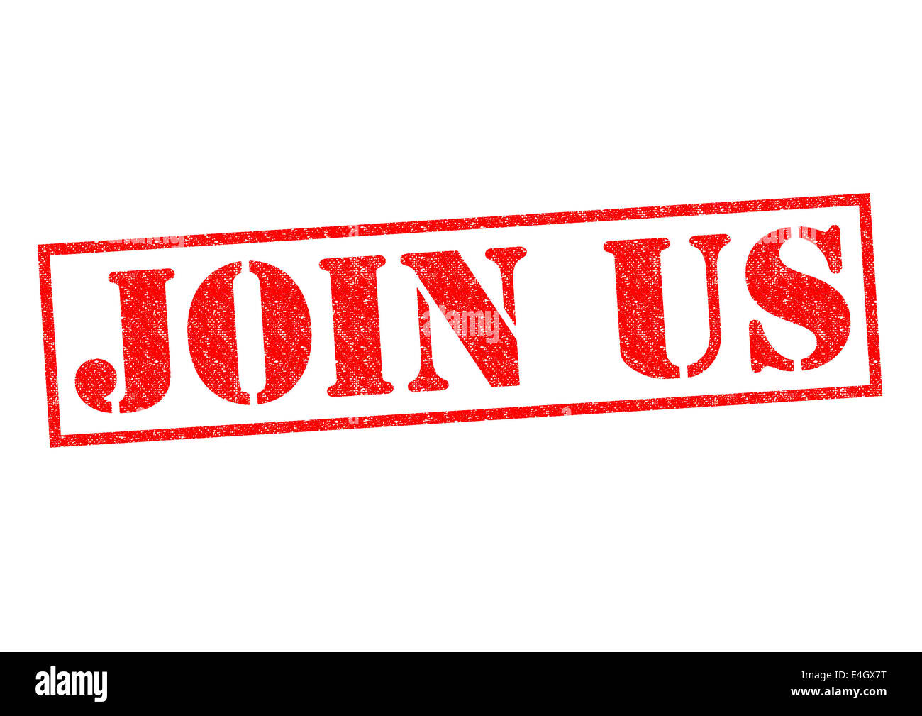 JOIN US Rubber Stamp over a white background Stock Photo - Alamy