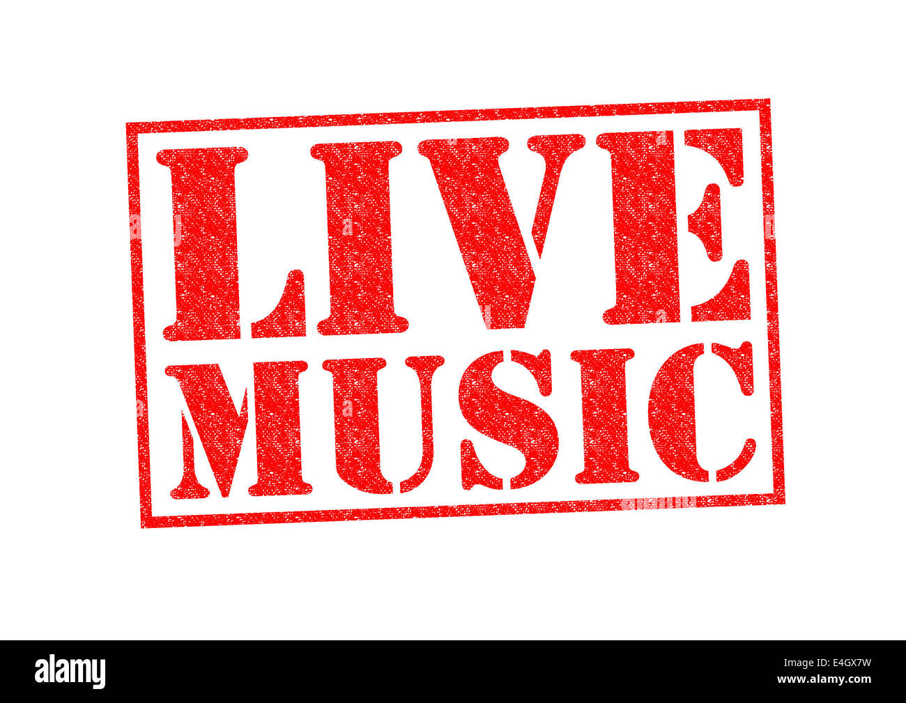 LIVE MUSIC Rubber Stamp over a white background Stock Photo - Alamy