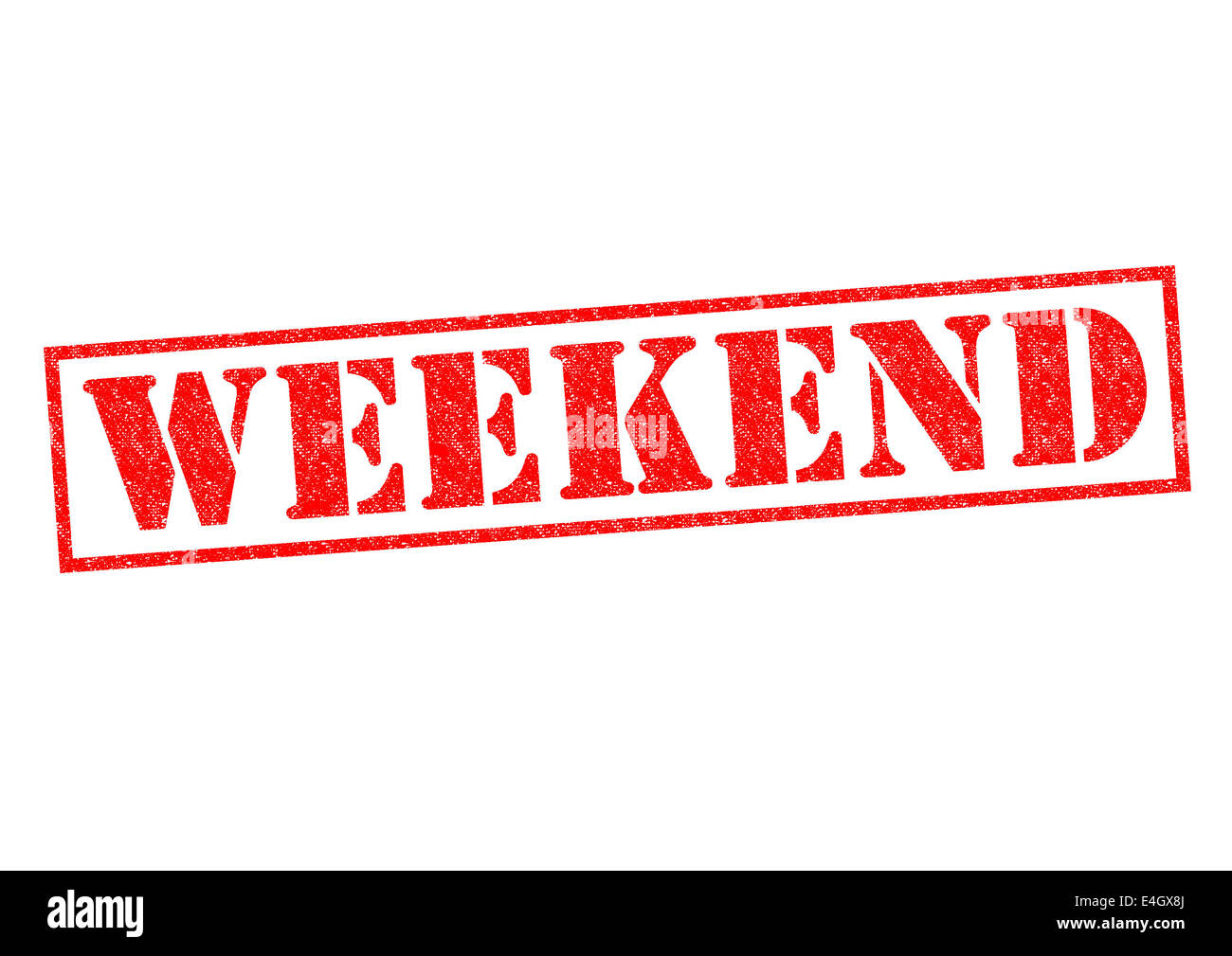 WEEKEND Rubber Stamp over a white background Stock Photo - Alamy