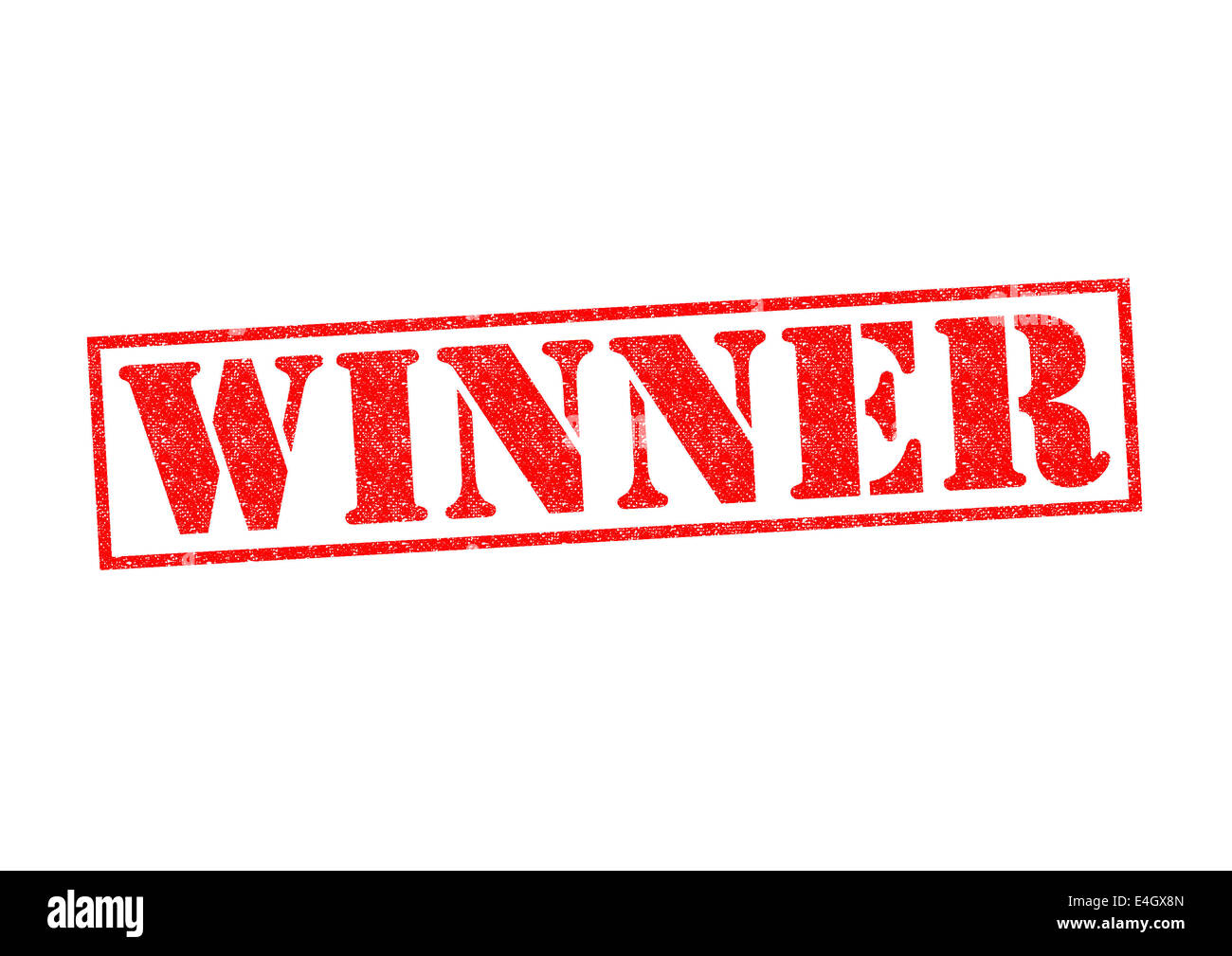 WINNER Rubber Stamp over a white background Stock Photo - Alamy