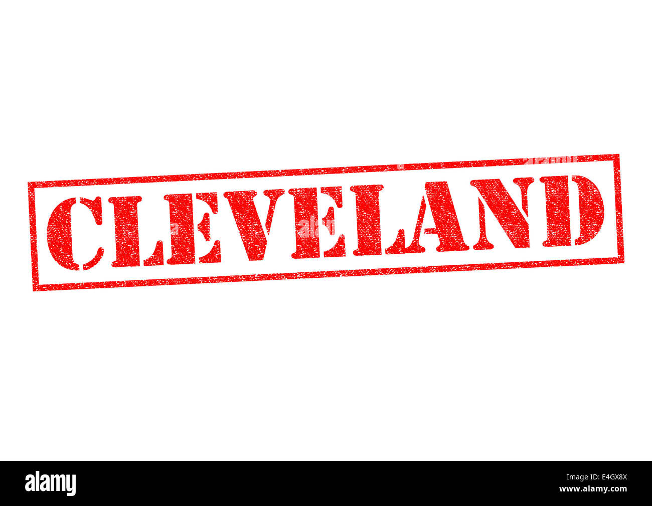 CLEVELAND Rubber Stamp over a white background Stock Photo - Alamy