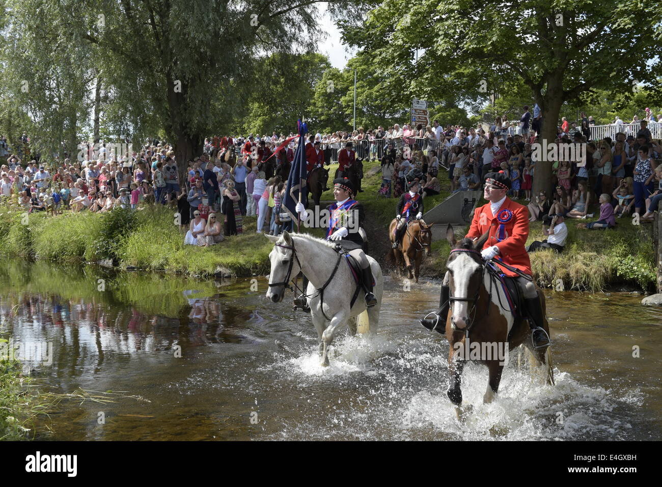 Jedburgh, Scottish Borders, UK. 7th July, 2014. Jethart Callant's ...