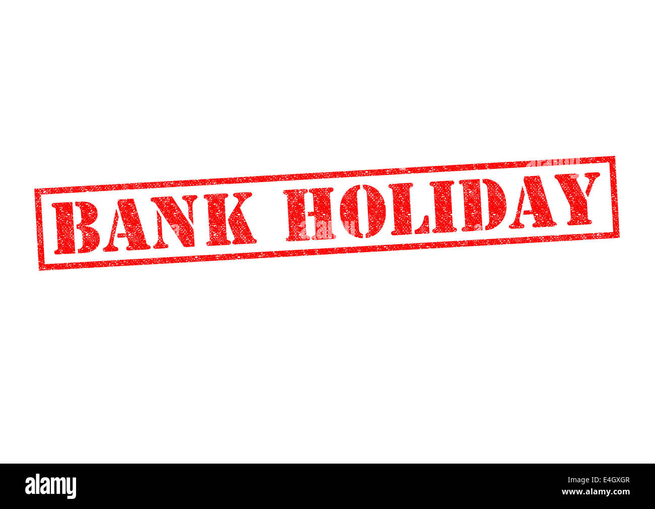 BANK HOLIDAY Rubber Stamp over a white background Stock Photo - Alamy