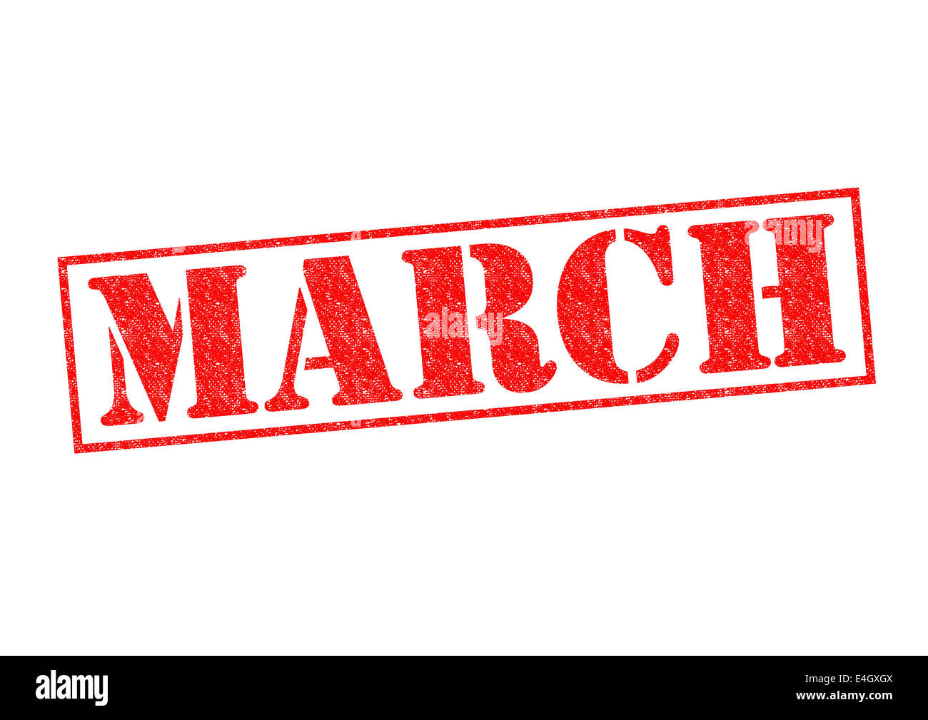 MARCH Rubber Stamp over a white background Stock Photo - Alamy