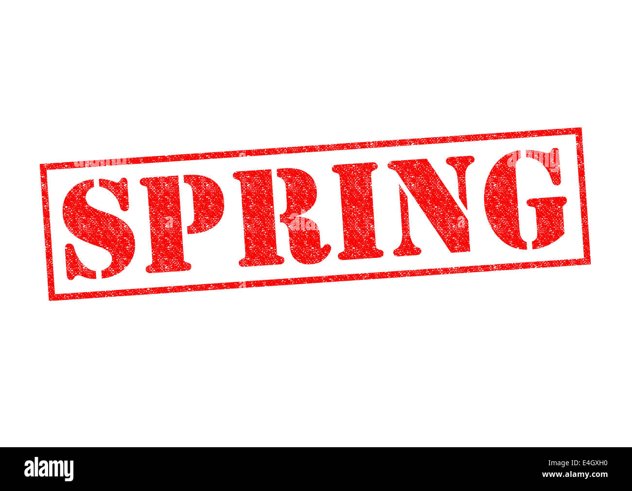 SPRING Rubber Stamp over a white background Stock Photo - Alamy