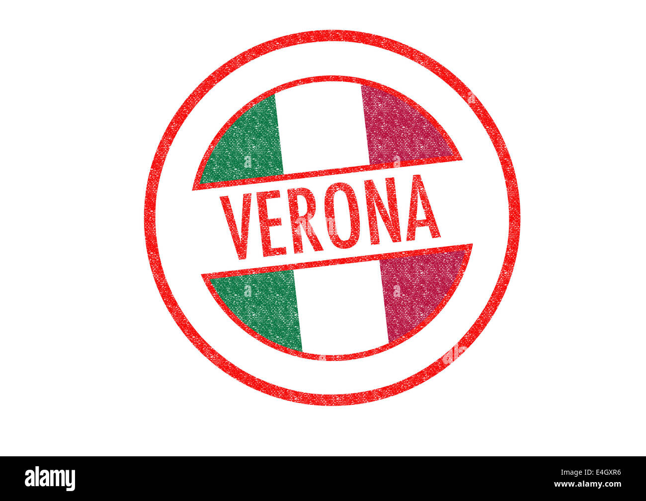 Passport-style VERONA rubber stamp over a white background Stock Photo ...