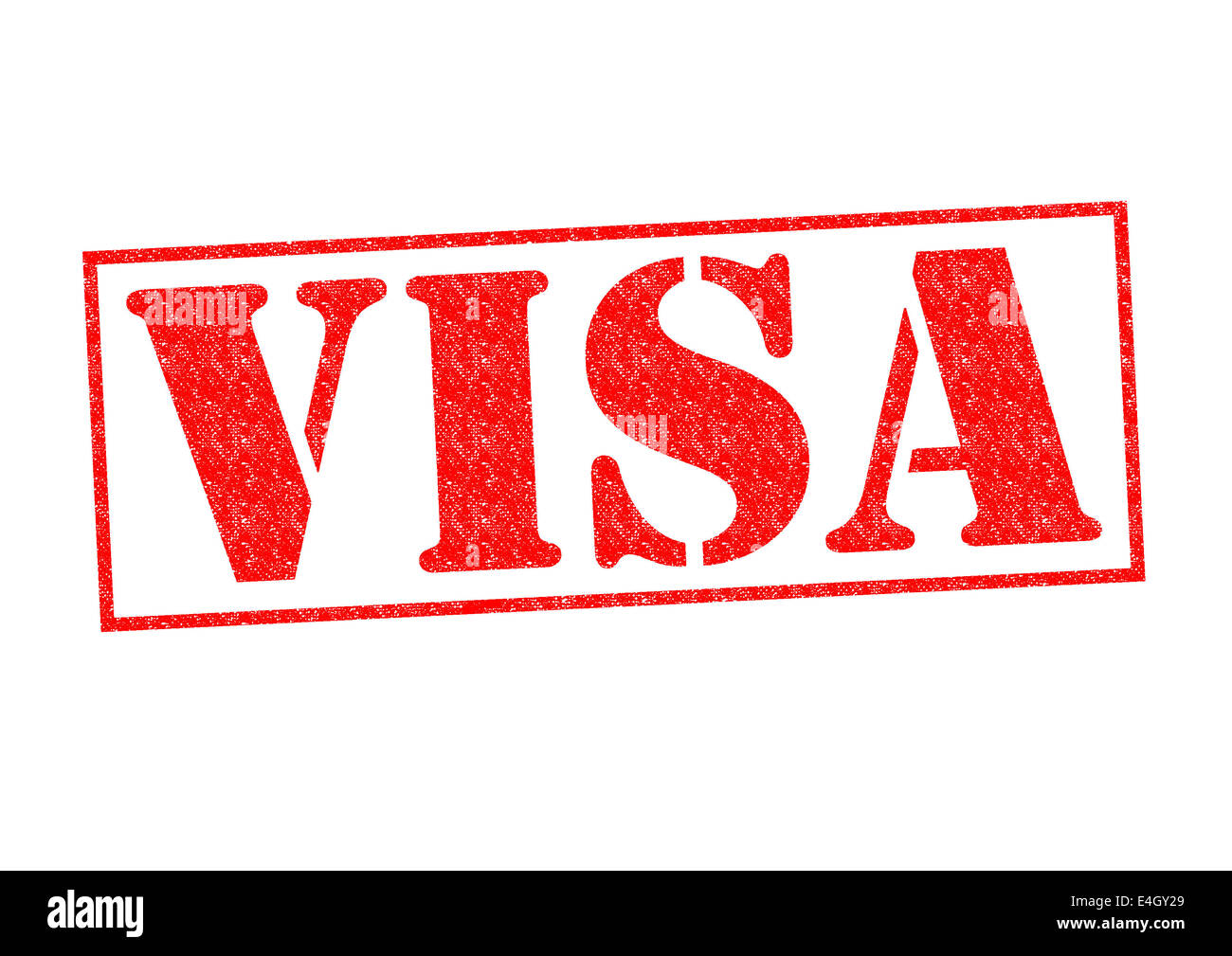 VISA Rubber Stamp over a white background Stock Photo - Alamy