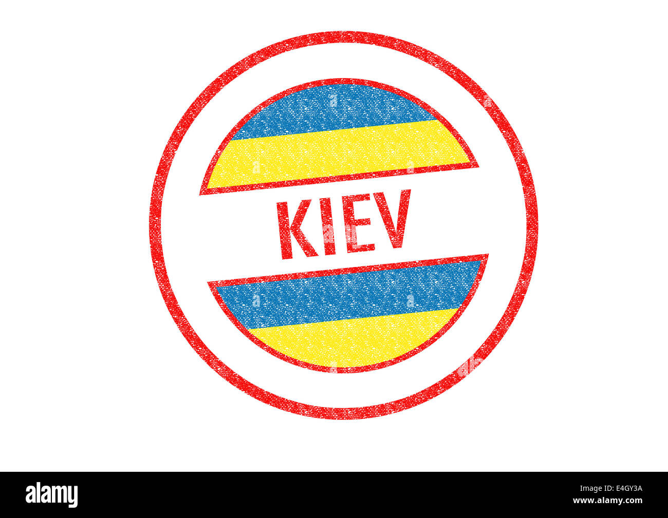Passport-style KIEV rubber stamp over a white background Stock Photo ...