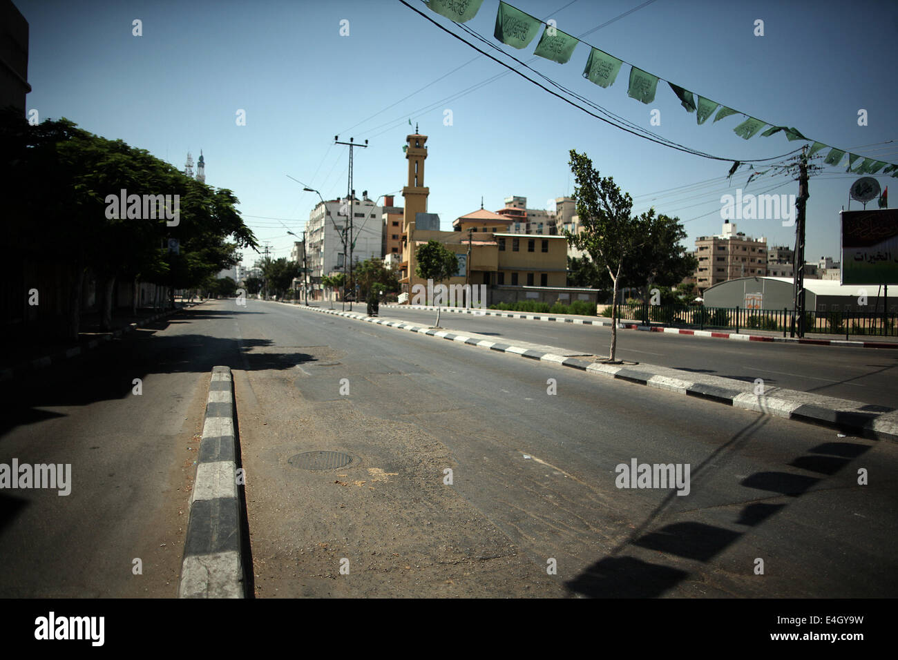 Gaza, Gaza Strip, Palestinian Territory. 11th July, 2014. A view of a ...
