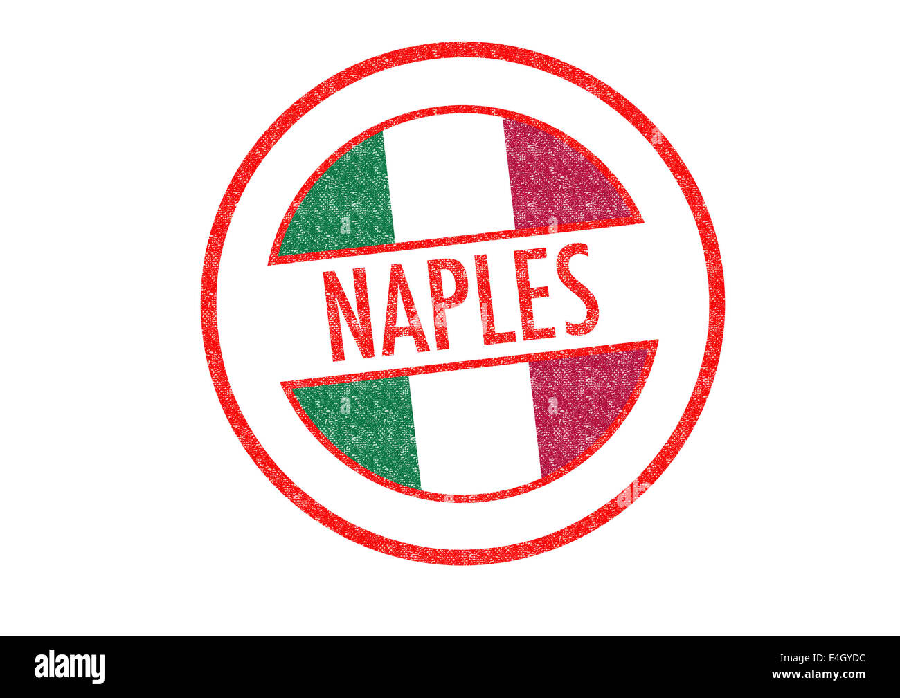 Passport-style NAPLES rubber stamp over a white background Stock Photo ...
