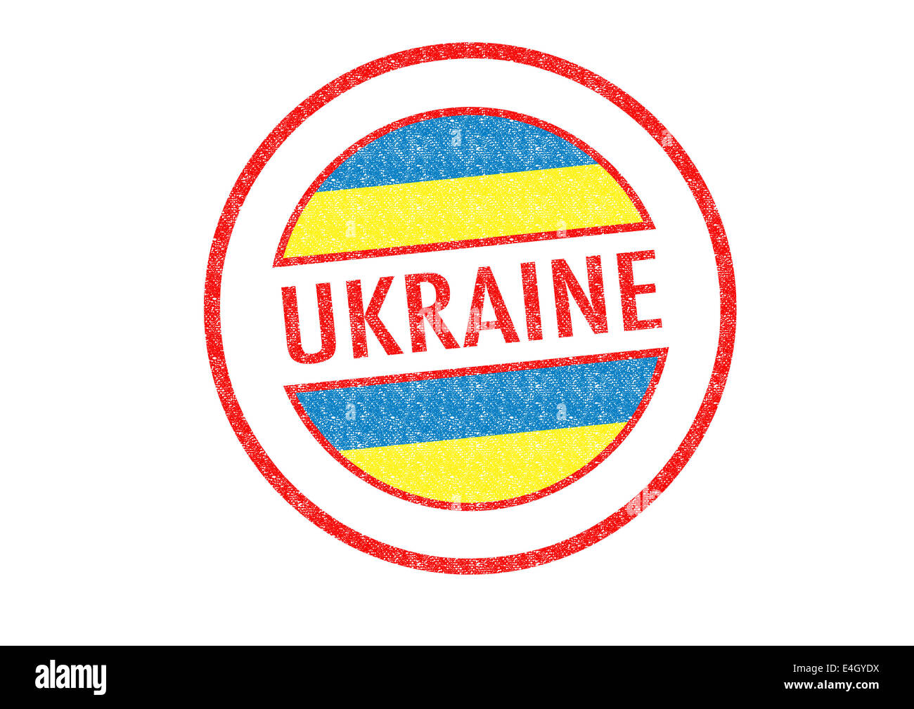 Passport-style UKRAINE rubber stamp over a white background Stock Photo ...
