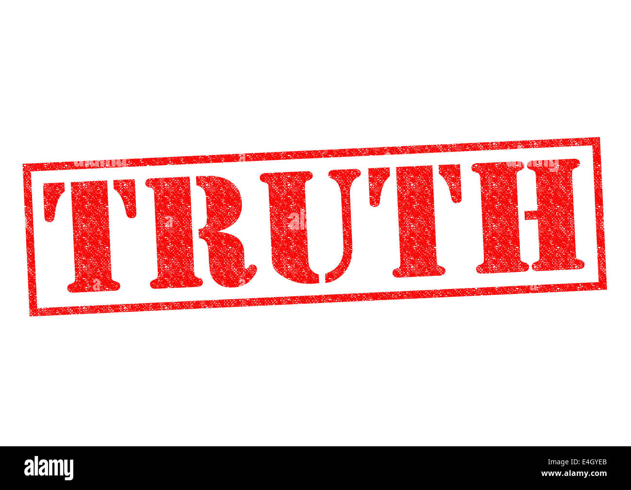 TRUTH Rubber Stamp over a white background Stock Photo - Alamy