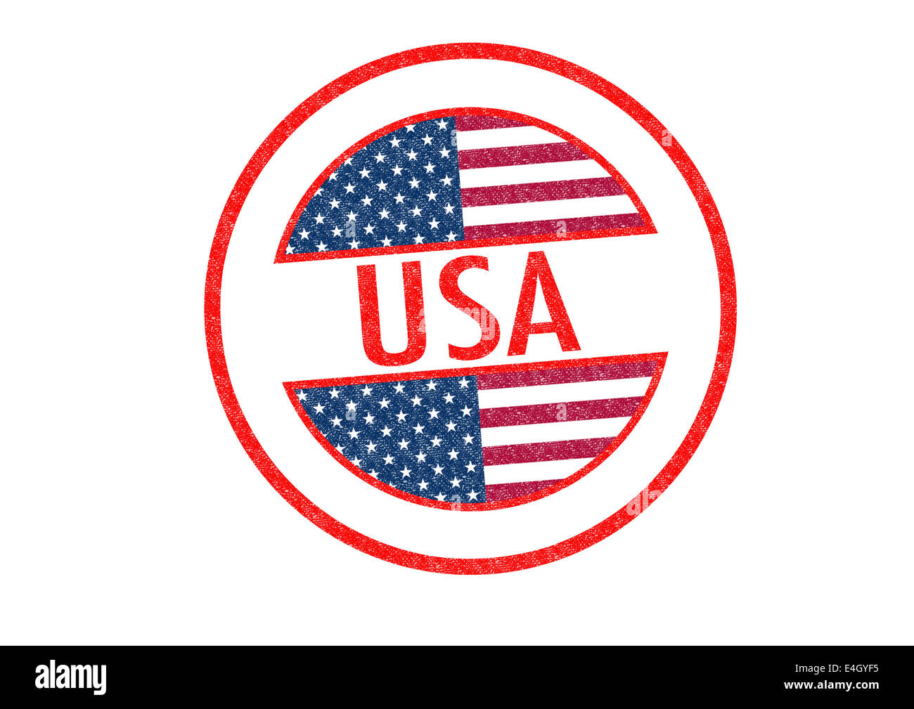 Passport-style USA rubber stamp over a white background Stock Photo - Alamy