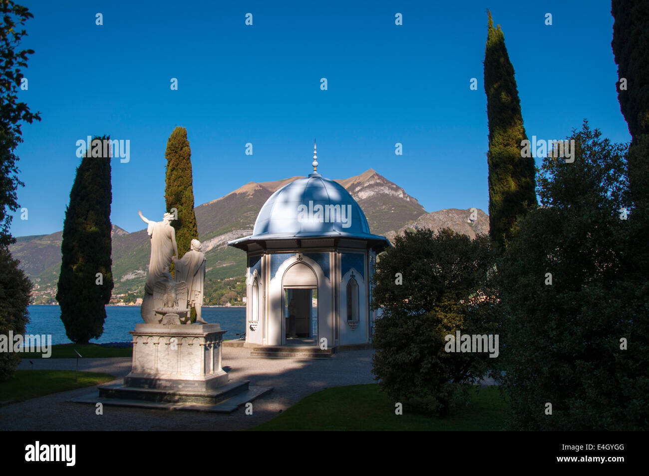 The gardens at Villa Melzi in Bellagio on Lake Como Italy Stock Photo ...