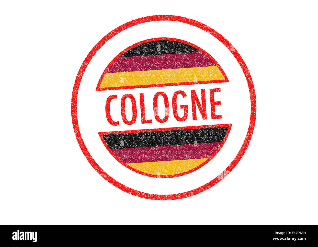 Passport-style COLOGNE rubber stamp over a white background Stock Photo ...