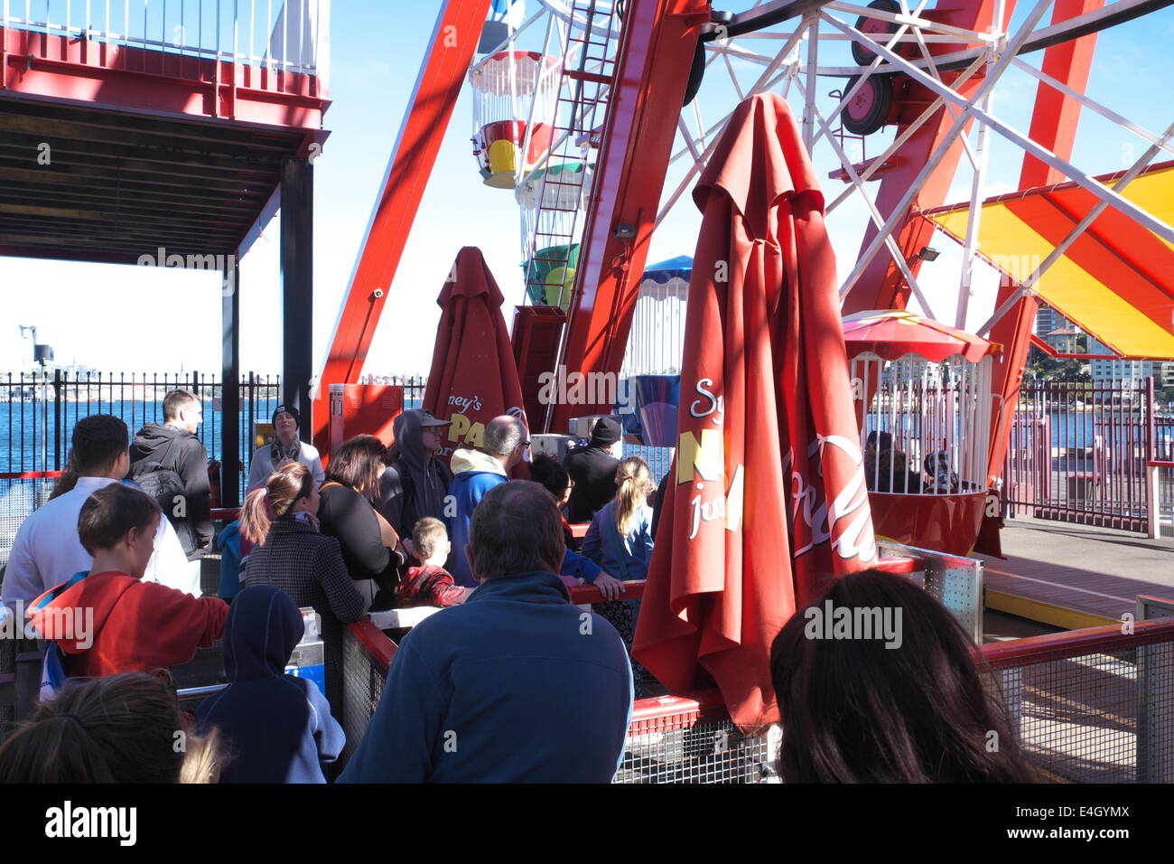 ferris wheel at luna park,milsons point,sydney,new south wales ...