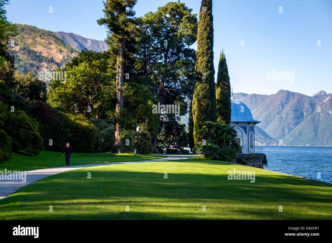 The gardens at Villa Melzi in Bellagio on Lake Como Italy Stock Photo ...