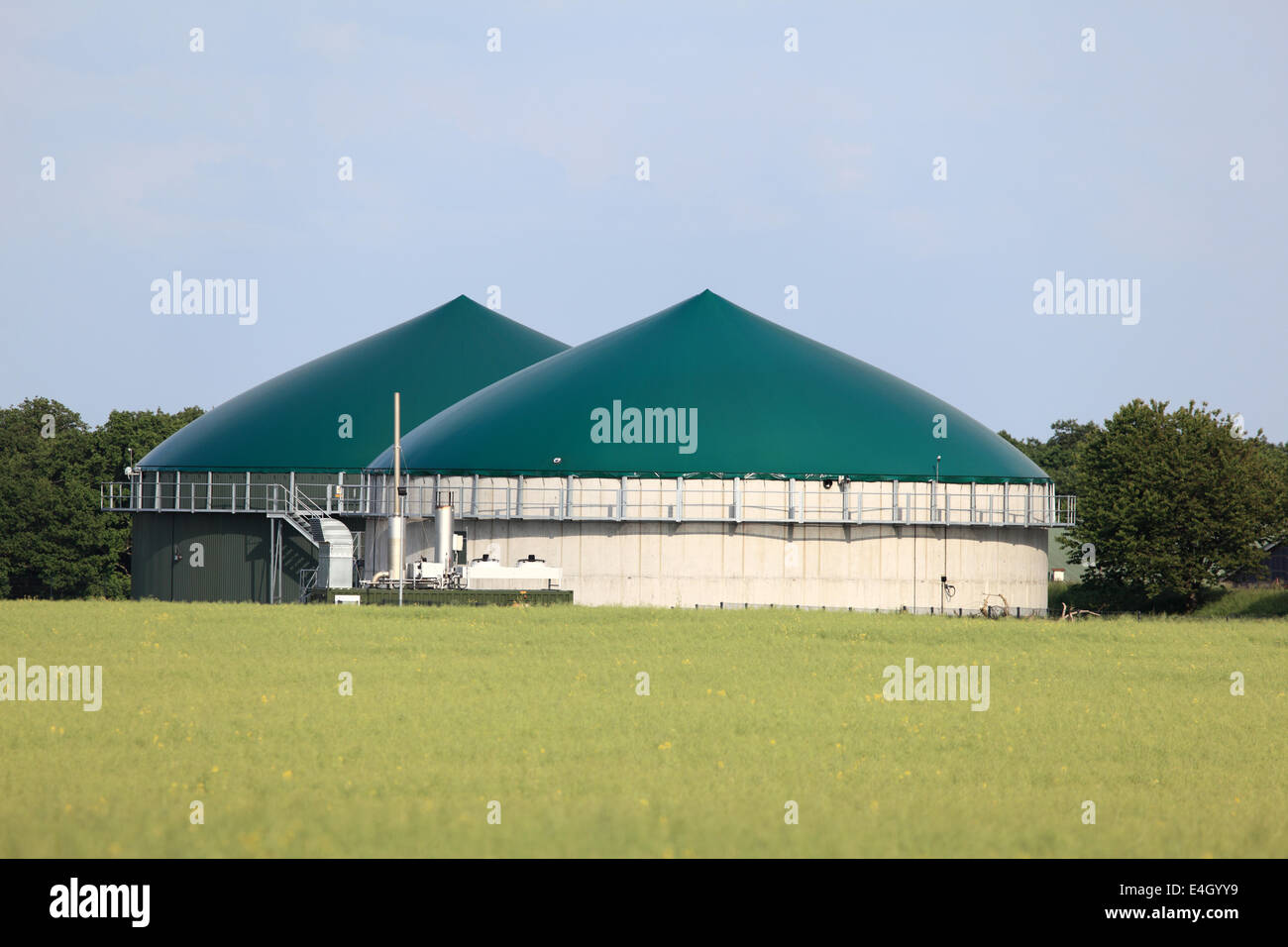 Modern biogas plant for renewable energy Stock Photo - Alamy