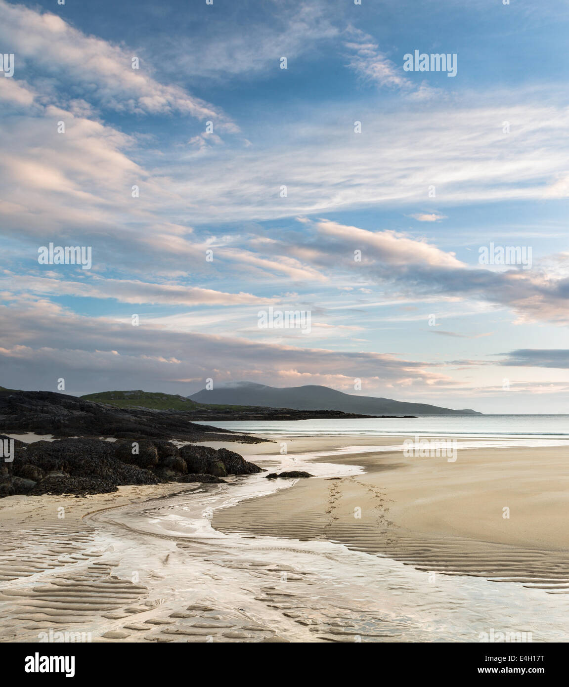View on Horgabost beach on the Isle of Harris, Outer Hebrides, Scotland ...