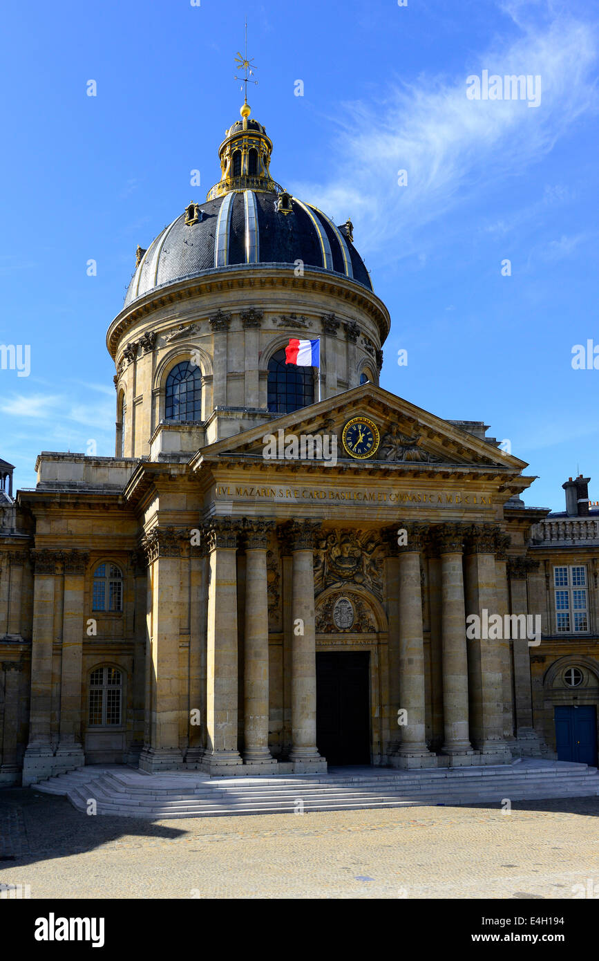 Institute of France Library Paris France Europe FR City of Lights Stock ...