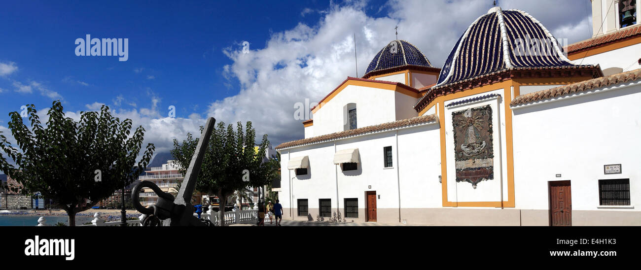 Blue domed church of St James, Plaza de Castelar square, Old Town ...