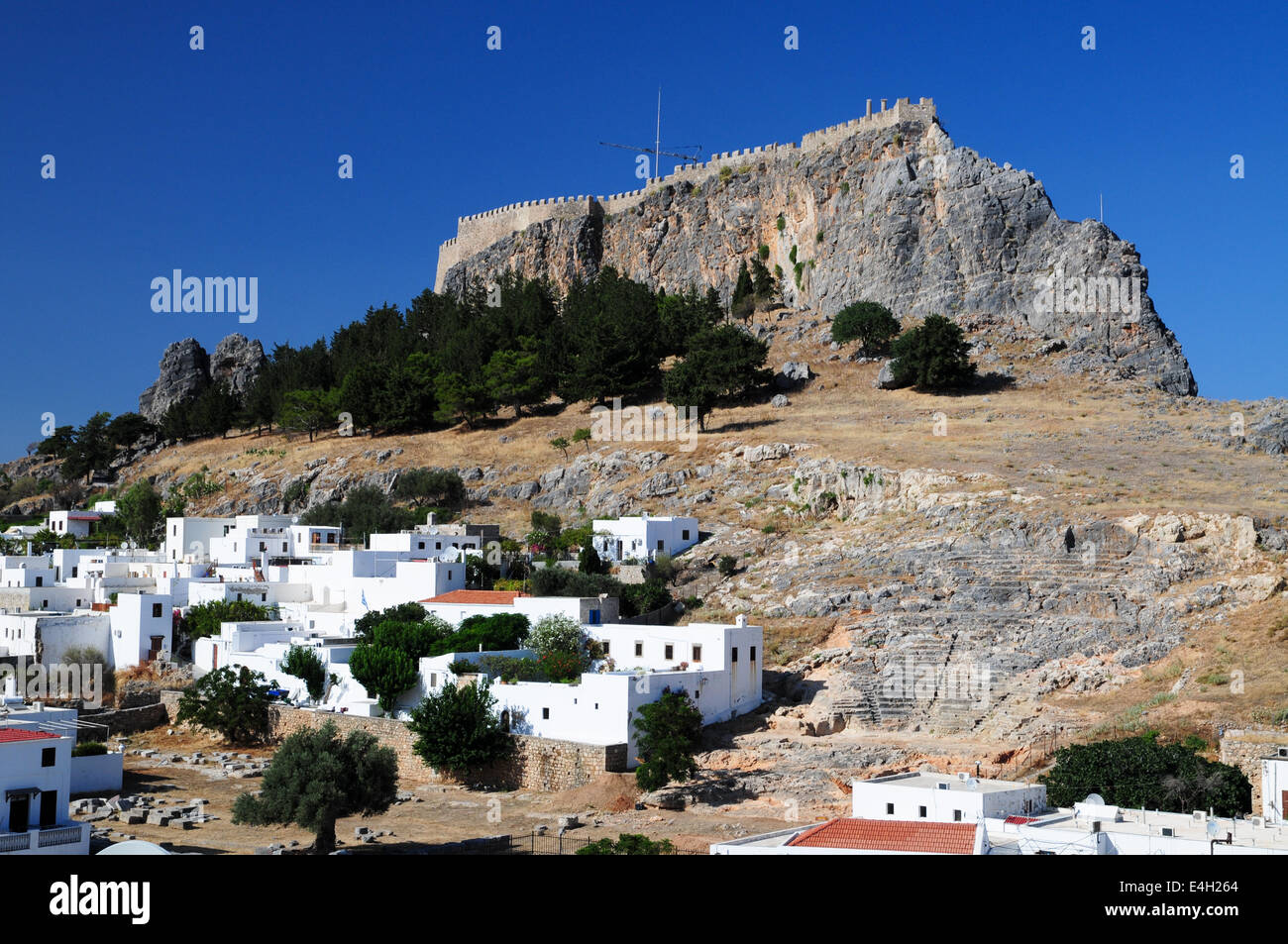 Acropolis of Lindos, Rhodes, Greece Stock Photo - Alamy