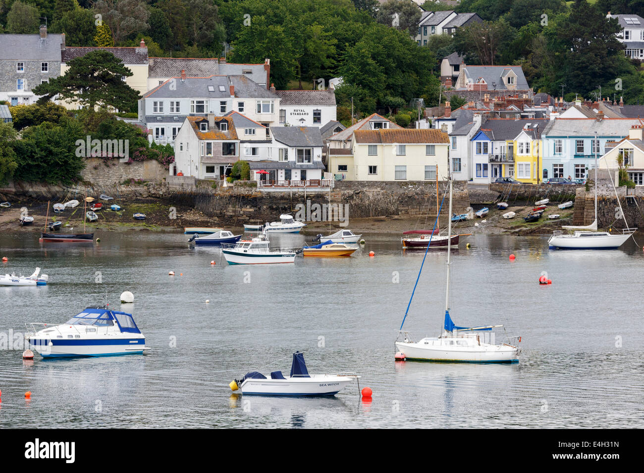 flushing scenic village opposite Falmouth cornwall england uk gb Stock ...