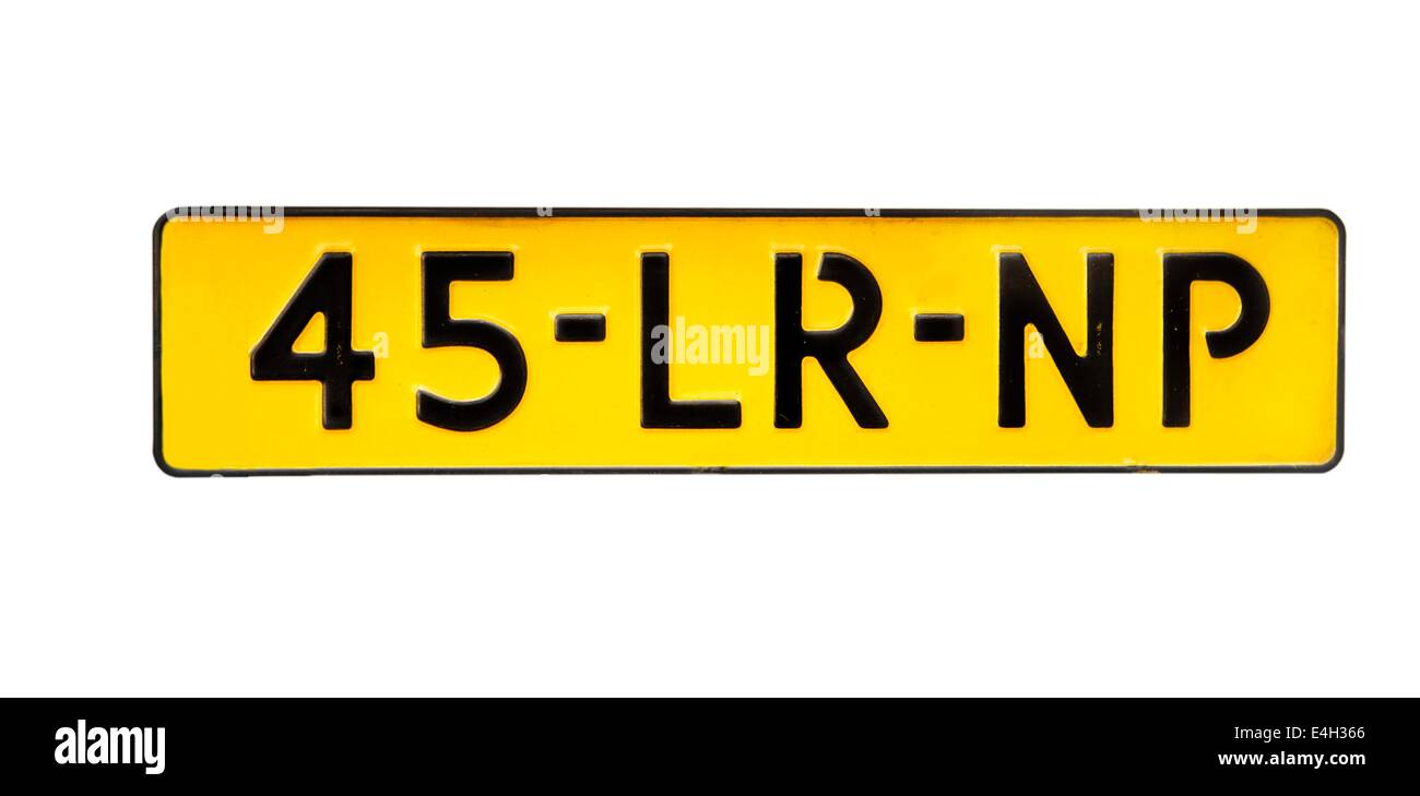 Dutch Lisence Plate Stock Photo - Alamy