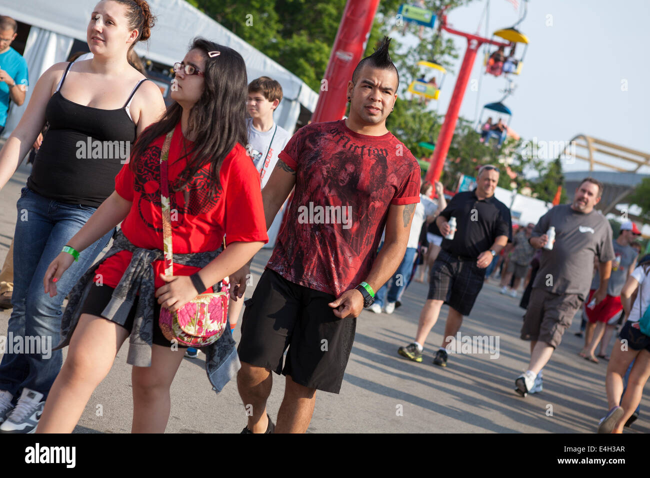 People at Summerfest in Milwaukee, Wisconsin, USA Stock Photo - Alamy